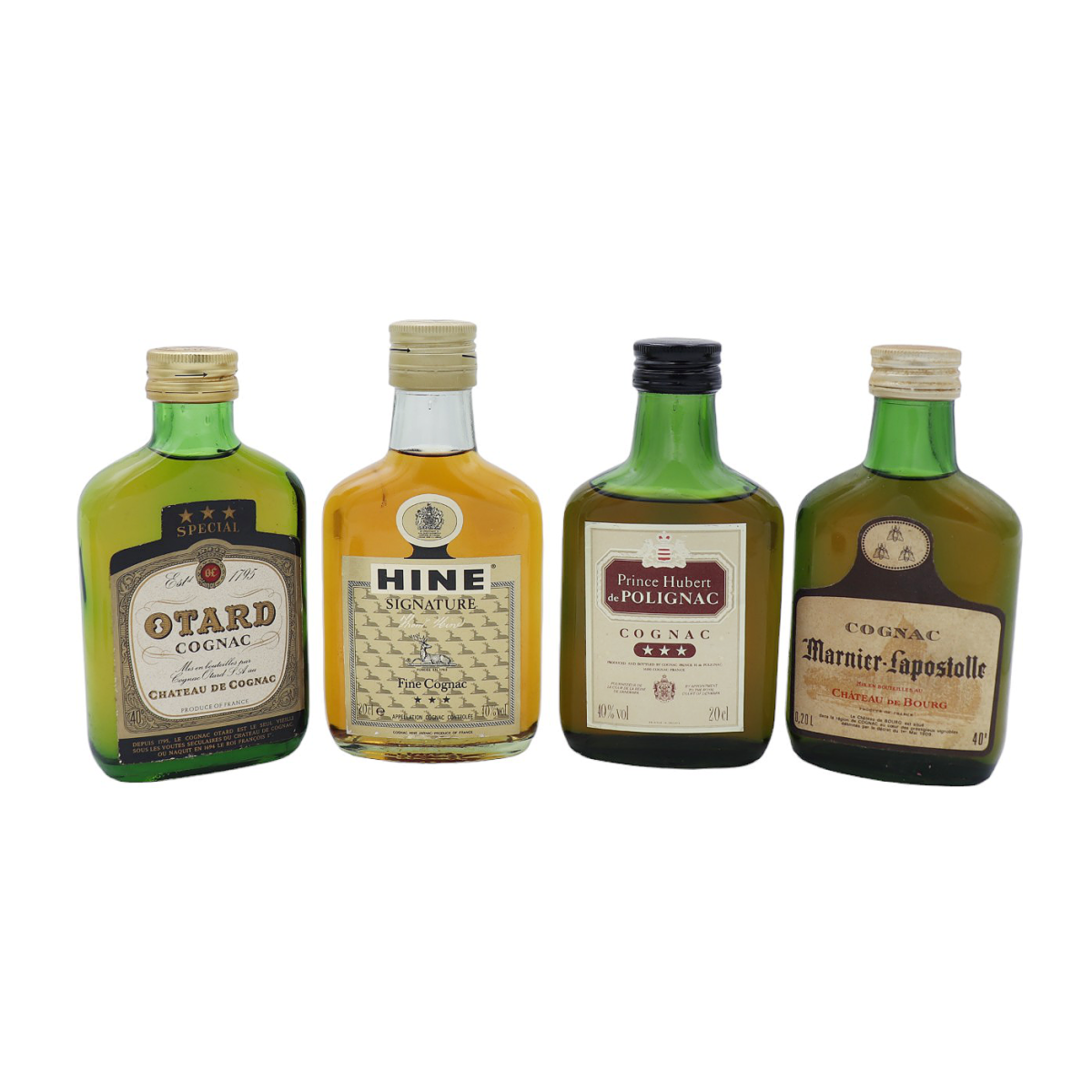 Lot Of 4 Flasks Mix Cognac lot-of-4-flasks-mix-cognac